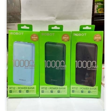Jual Robot Rt12 Powerbank 10000mah 2 Output 2 Input Type C Micro Shopee Indonesia