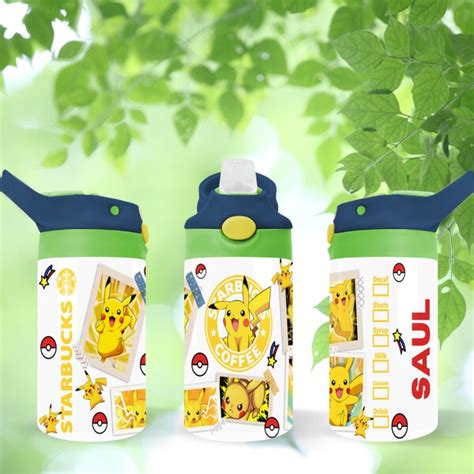 Pikachu Drinks Bottles Etsy