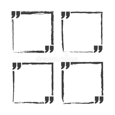 Quote Design Quotation Template In Quotes Vector Banner Illustration With A Quote In A Frame