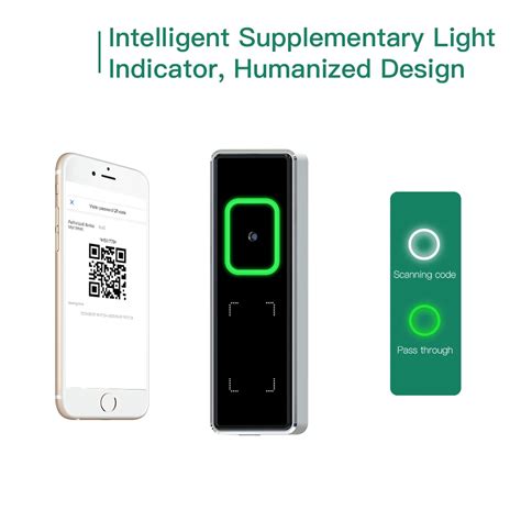 Metal Smart Qr Code Scanner Remotely Controlled App Access Control System With Free Software