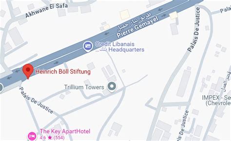 Map Beirut Office Heinrich Böll Stiftung Beirut Middle East