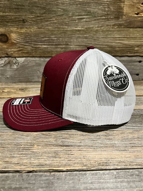South Carolina Gamecocks Leather Patch Trucker Hat — Savannah Moss Co