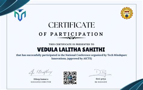 Excited To Share That I Recently Took Part In A National Conference Organized By Tech Mindsparc