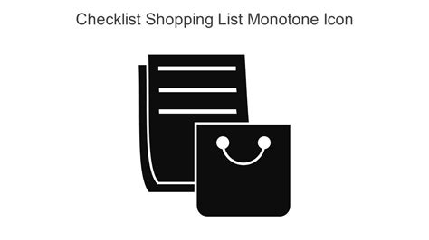 Checklist Shopping List Monotone Icon In Powerpoint Pptx Png And