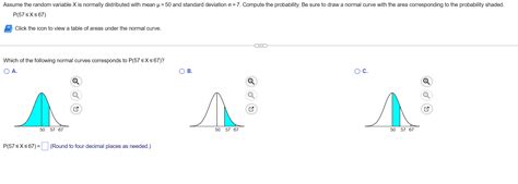 Solved P X Click The Icon To View A Table Of Areas Chegg