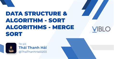 Data Structure And Algorithm Sort Algorithms Merge Sort