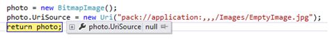 C Bitmap UriSource Is Not Getting Set Stack Overflow