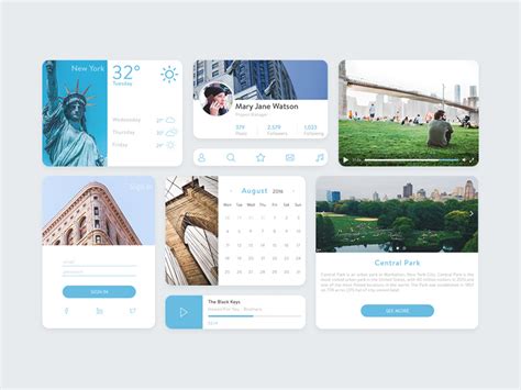 Simple Widgets Ui Kit Psd Download Psd