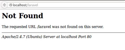 Cant Access Localhostlaravel In Lamp Stack Overflow