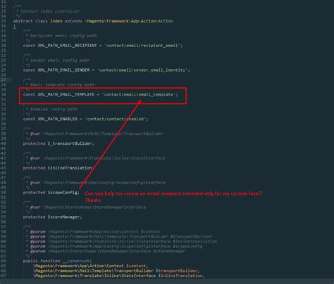 Magento 2 How To Create Custom Email Template For A Specific Form
