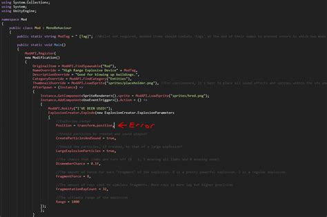 transform position object refrence non static field error need help
