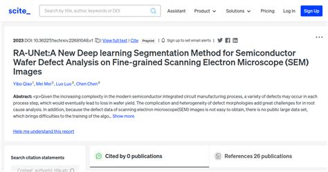 Ra Uneta New Deep Learning Segmentation Method For Semiconductor Wafer