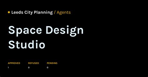 Agent Space Design Studio Applications And Team — Leeds