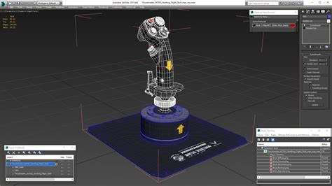 Thrustmaster Hotas Warthog Flight Stick 3d Model 39 3ds Blend C4d Fbx Max Ma Lxo Obj