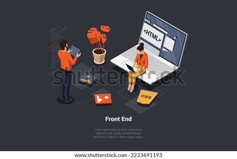Front Back End Development Responsive Web Stock Vector Royalty Free 2233691193 Shutterstock