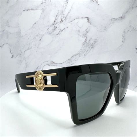 Versace Versace Sunglasses Black Gold Metal Medusa Logo Authentic Grailed