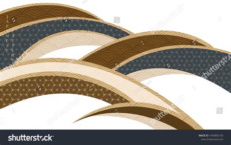 Japanese Background Geometric Pattern Vector Abstract Stock Vector
