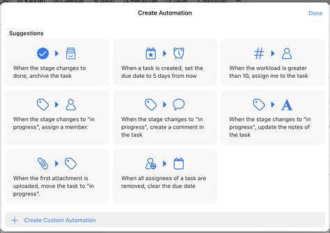 creating custom automations zenkit projects helpdesk zenkit