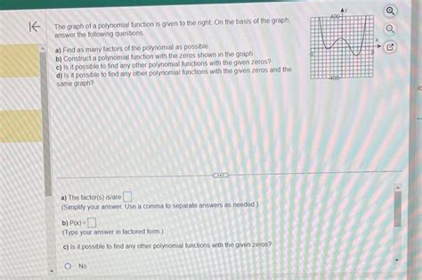 Solved The Graph Of A Polynomial Function Is Given To The Chegg