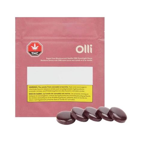 Olli Sugar Free Blackcurrant Vanilla Goodnight Hard Candy Edible