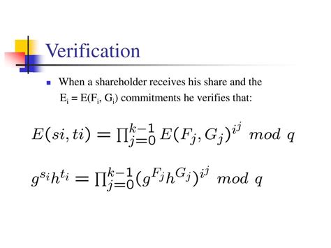 Ppt Asynchronous Verifiable Secret Sharing Powerpoint Presentation Free Download Id1292241