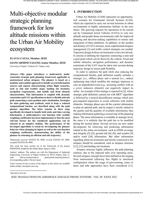 Pdf Multi Objective Modular Strategic Planning Framework For Low Altitude Missions Within The