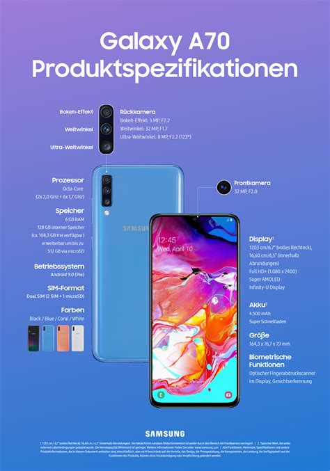Delegieren Qualifikation Sui samsung galaxy a70 kamera megapixel Vor ...