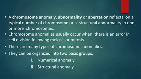 Genetic Disorder And Chromosomal Abnormalities Pptx