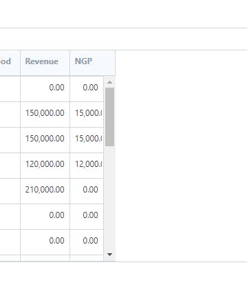 Cell Width Is Not Appropriate And Also Its Not Bound With The Header Issue Frappe
