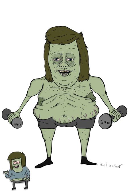 Muscle Man Regular Show Drawing