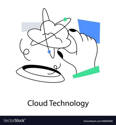 Cloud Technology Royalty Free Vector Image VectorStock