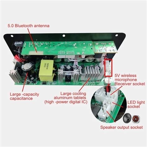 [manila Shipping] D60 1000w Fiber Input Amplifier Bluetooth Audio Amplifier Digital Bluetooth