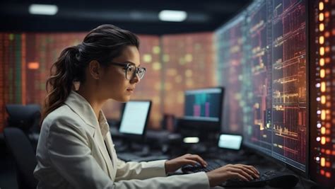 premium ai image data science and big data technology analyzing and