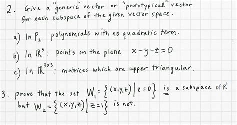 Solved 2 Give A Generic Vector Or Prototypical Vector Chegg Com
