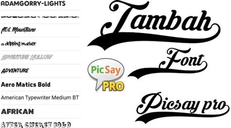 Download 5000 Font Picsay Pro Keren Terlengkap 2023