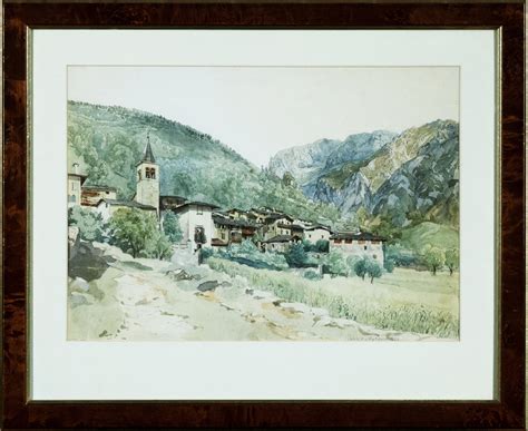 Купить Альпийский пейзаж неизвестный художник Италия в Artglobe