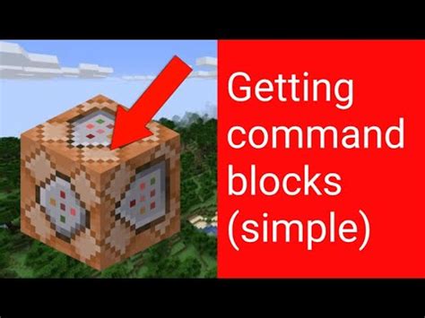 How To Get A Minecraft Command Block Easy YouTube