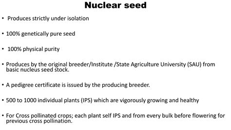 Seed Classes Veg Seed Prod Pptx