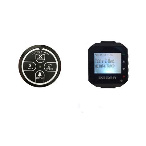 restaurant paging system wireless waiter call button pocsag text