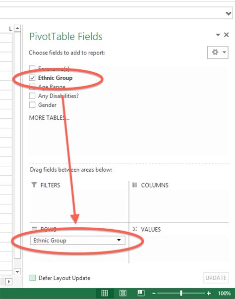 Tables Excel Charitylog Manual