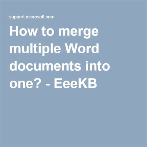 How To Merge Word Documents Microsoft 365 Apps Microsoft Word