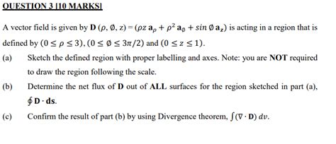 Solved A Vector Field Is Given By Chegg