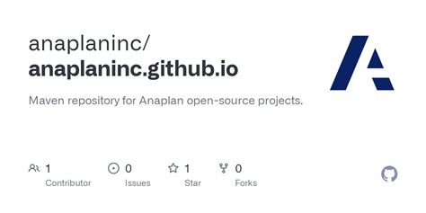 GitHub Anaplaninc Anaplaninc Github Io Maven Repository For Anaplan Open Source Projects
