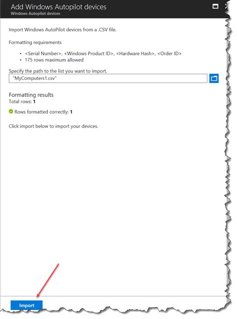 how to import windows autopilot devices into intune cloud first