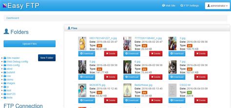 Easy FTP Full Featured FTP Client PHP Script By Nelliwinne Codester