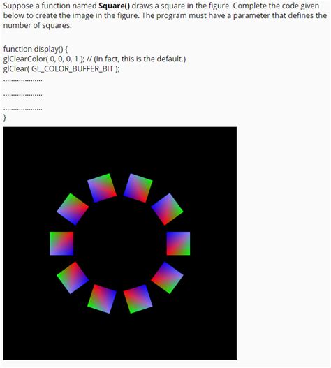 Suppose A Function Named Square Draws A Square In