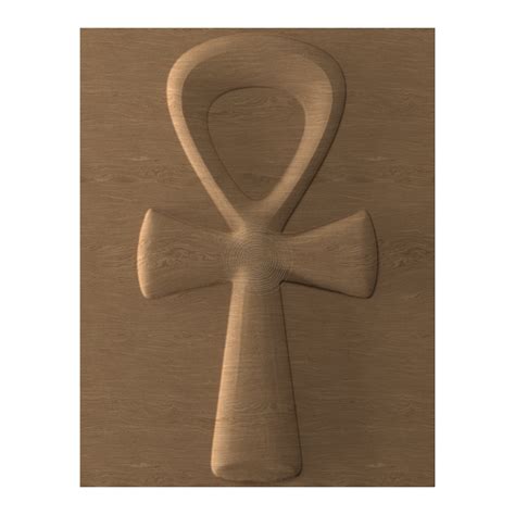 🪵 Egyptian Ankh Symbol Stl Model Relief Cnc Router Wood Carving And 3d