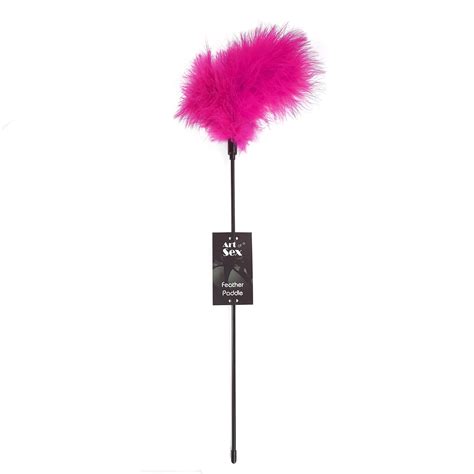 Купити Лоскітка темно рожева Art Of Sex Feather Paddle перо молодого