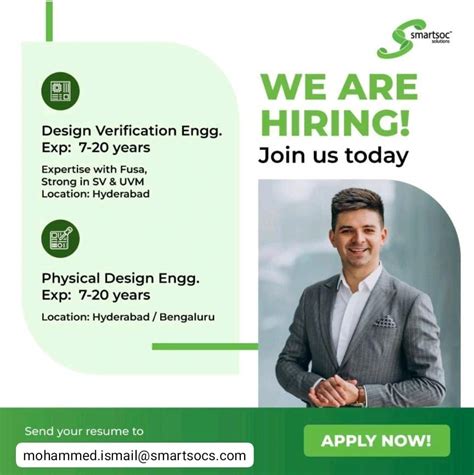 Smartsoc Careeropportunities Designverification Physicaldesign