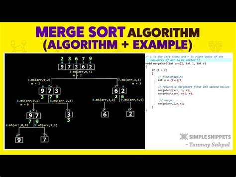 Free Video Merge Sort Algorithm How It Works With Example Diagram Part 1 From Simple